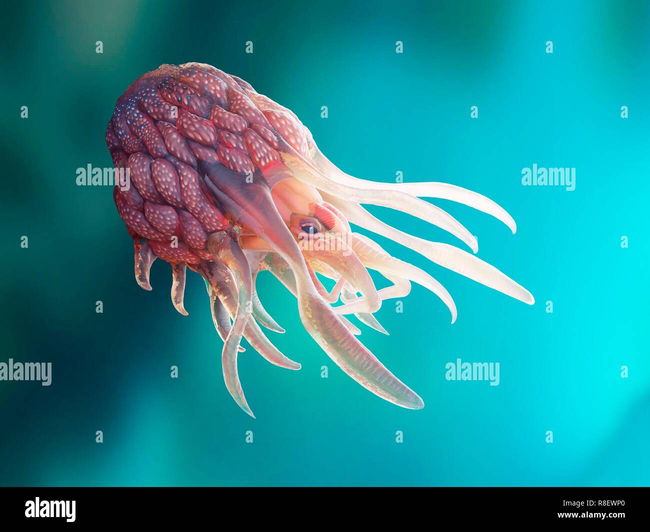 Illustration of a conceptual cancer monster Stock Photo - Alamy