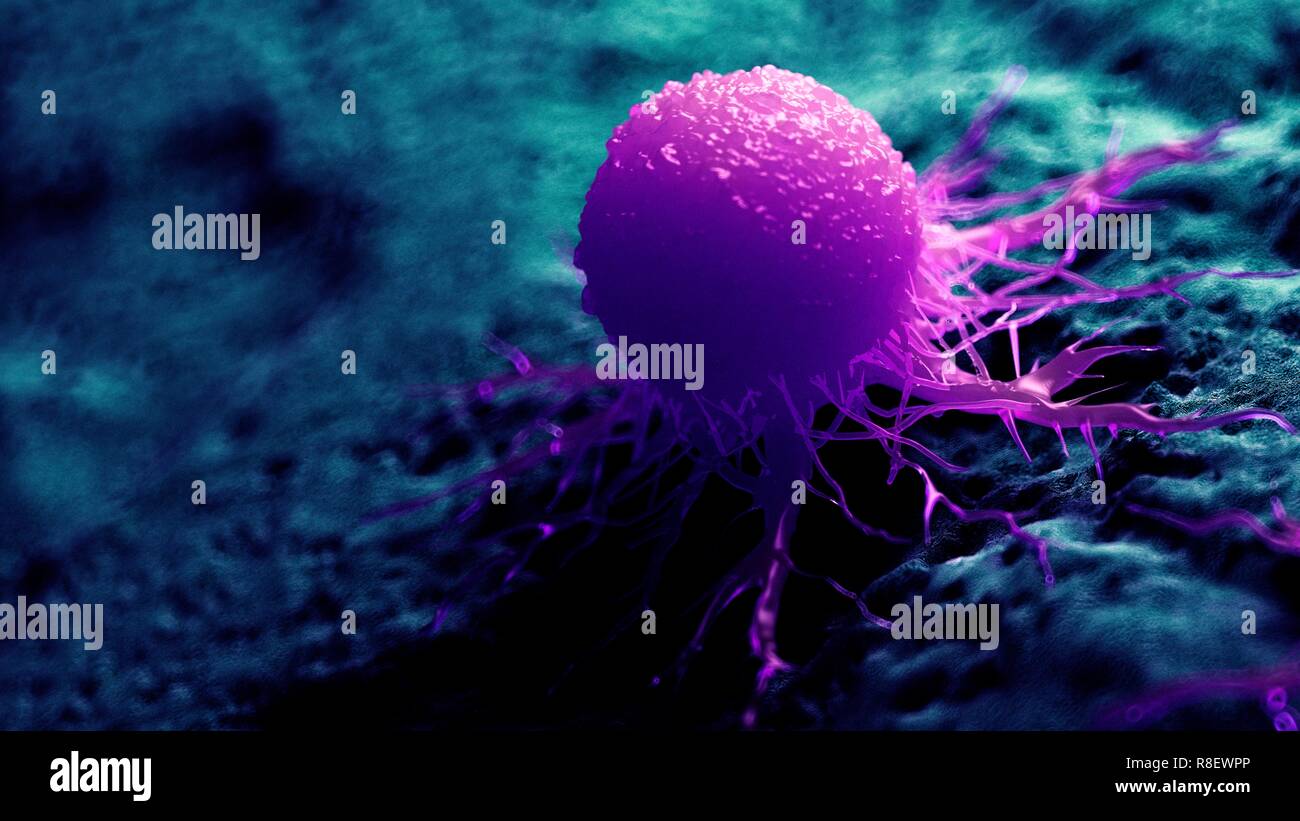 Illustration of a cancer cell Stock Photo - Alamy