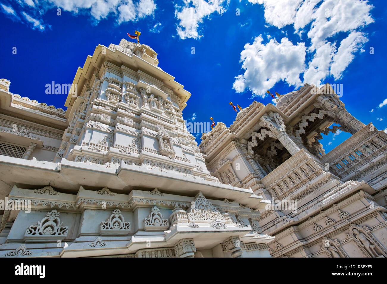 BAPS Shri Swaminarayan Mandir Hindu Temple in Toronto Stock Photo - Alamy