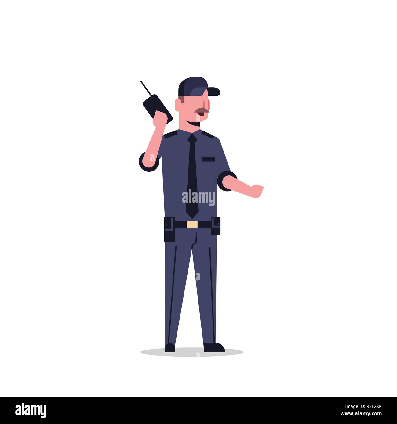 Adult male officer in Stock Vector Images - Alamy