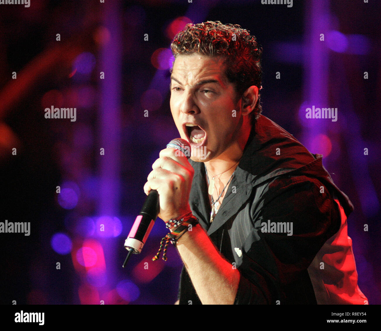 David Bisbal performs in concert during the Viva Romance show at the ...