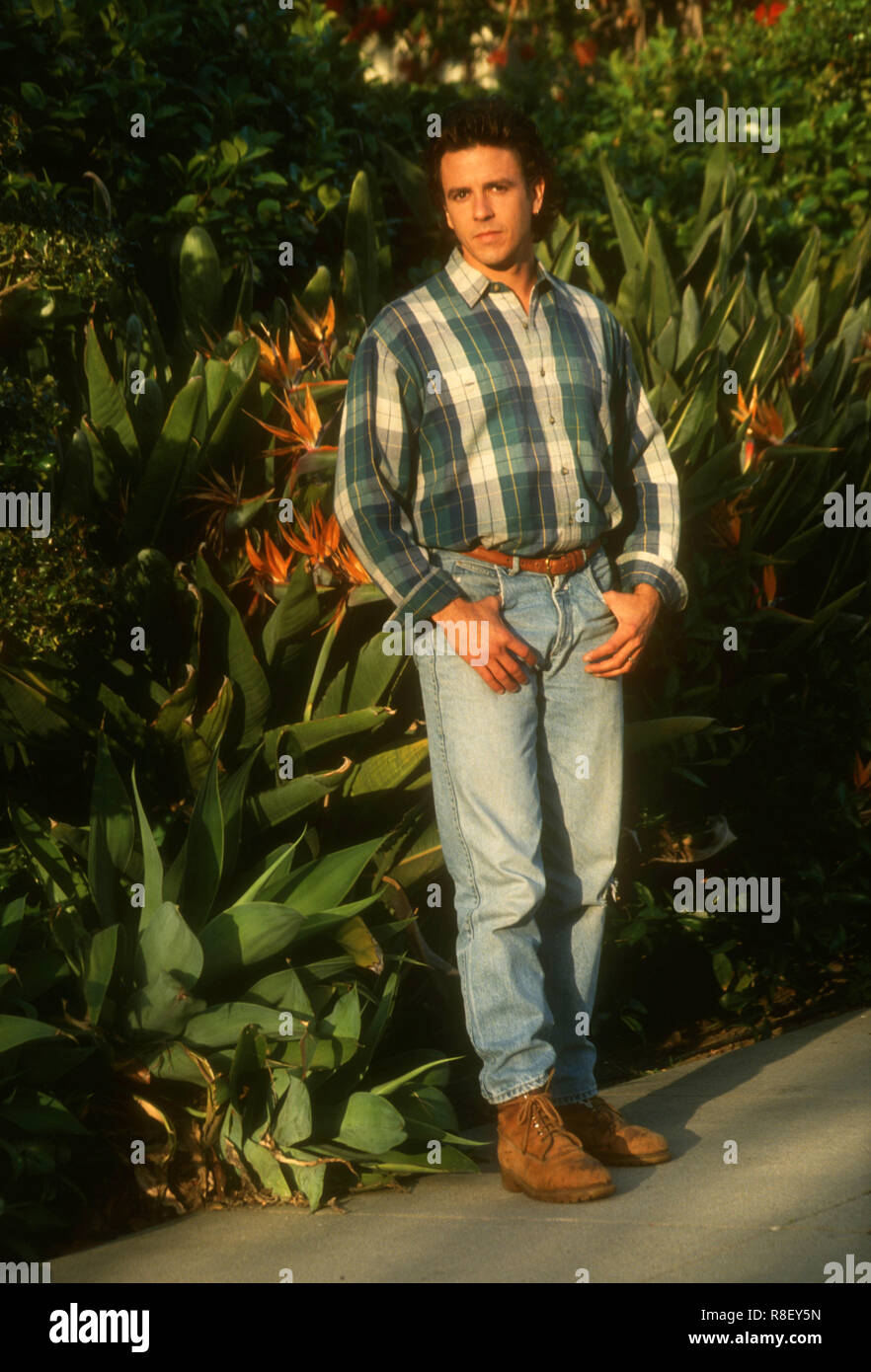 LOS ANGELES, CA - APRIL 23: (EXCLUSIVE) Actor Scott Valentine poses at ...