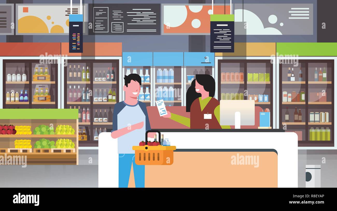 Grocery basket receipt Stock Vector Images - Alamy