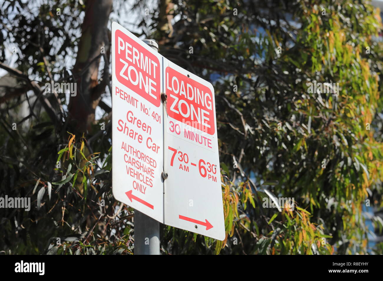Australia parking permit hi-res stock photography and images - Alamy