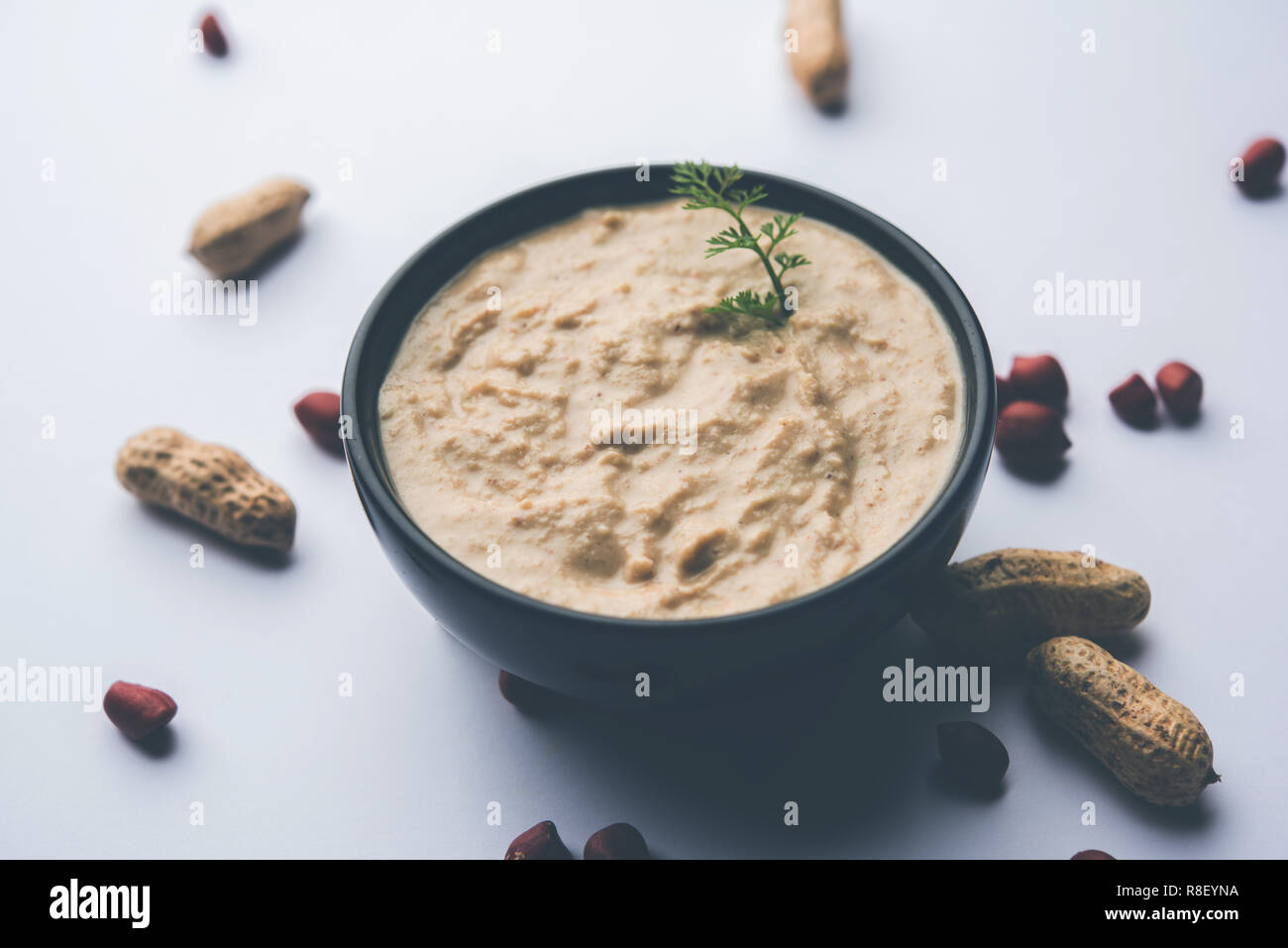 Healthy Peanut chutney made using Groundnut / Shengdana or mungfali ...