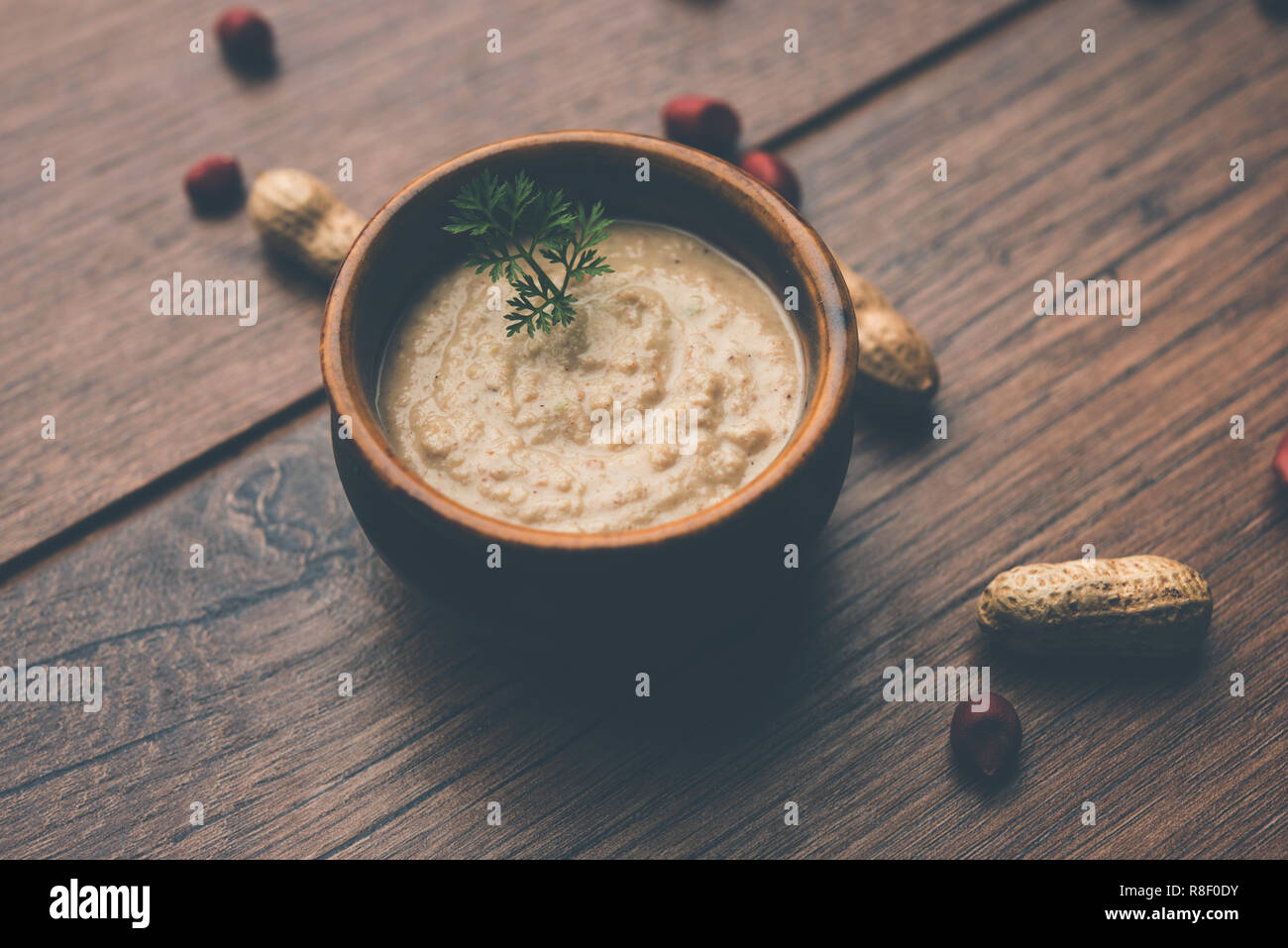 Healthy Peanut chutney made using Groundnut / Shengdana or mungfali ...
