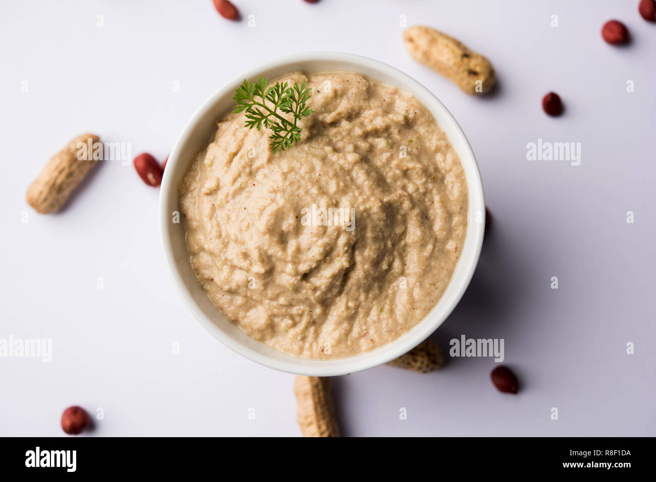 Healthy Peanut chutney made using Groundnut / Shengdana or mungfali ...