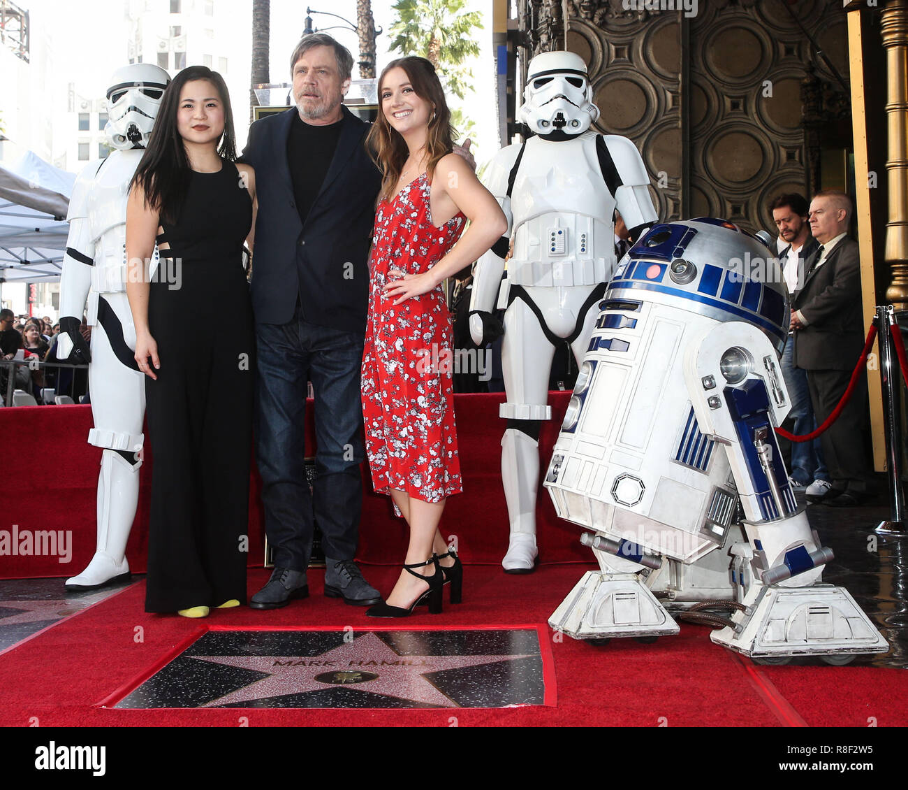 HOLLYWOOD, CA - MARCH 08: Kelly Marie Tran, Billie Lourd, Mark Hamill ...