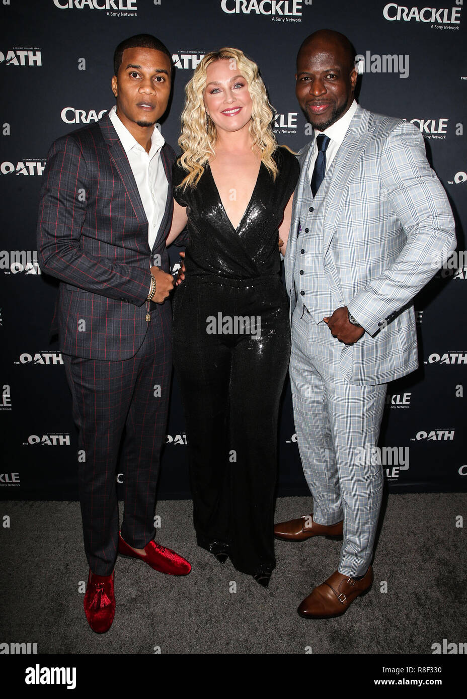 CULVER CITY, CA - MARCH 07: Cory Hardrict, Elisabeth Rohm, Kwame Patterson at the Los Angeles ...