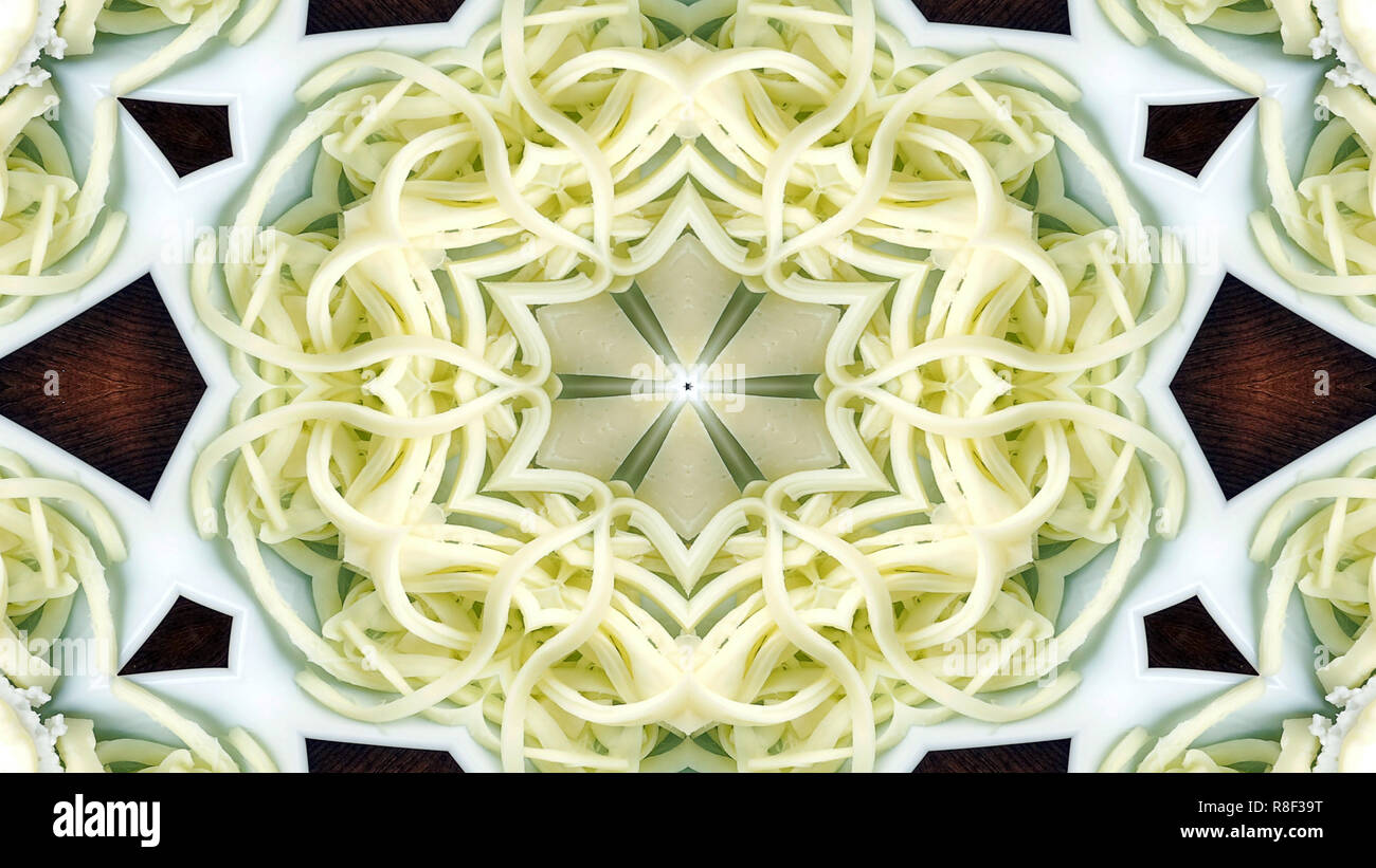 Abstract Breakfast Photo Symmetric Pattern Ornamental Decorative ...