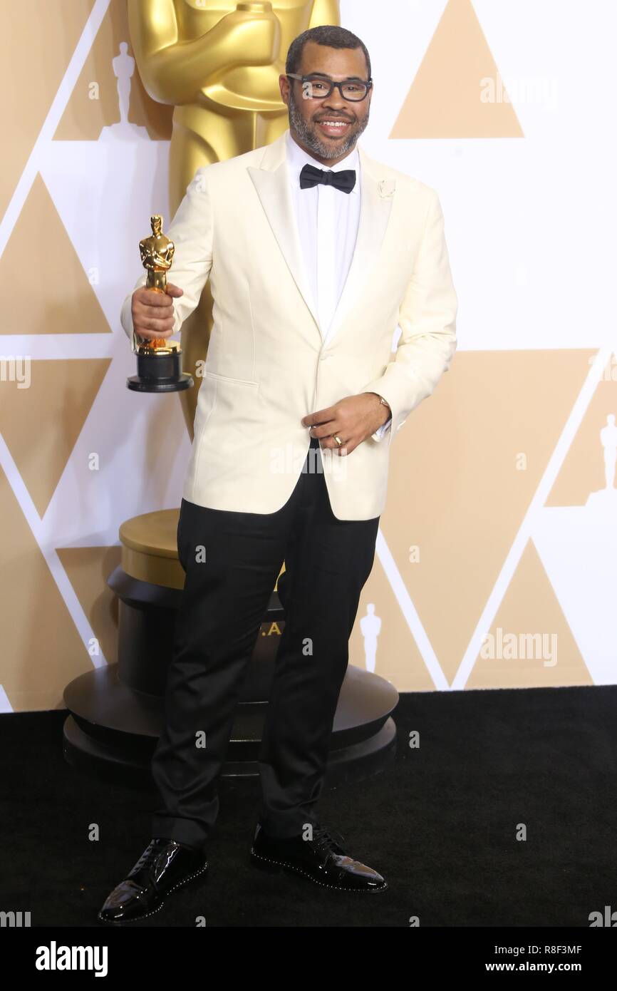 HOLLYWOOD, LOS ANGELES, CA, USA - MARCH 04: Jordan Peele in the press ...