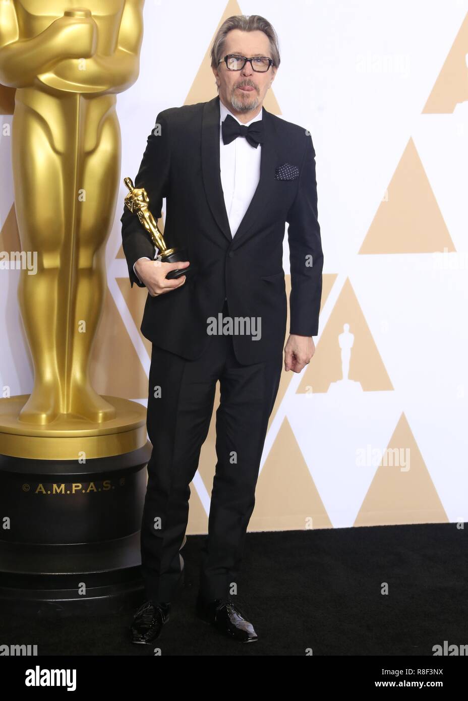 HOLLYWOOD, LOS ANGELES, CA, USA - MARCH 04: Gary Oldman in the press ...