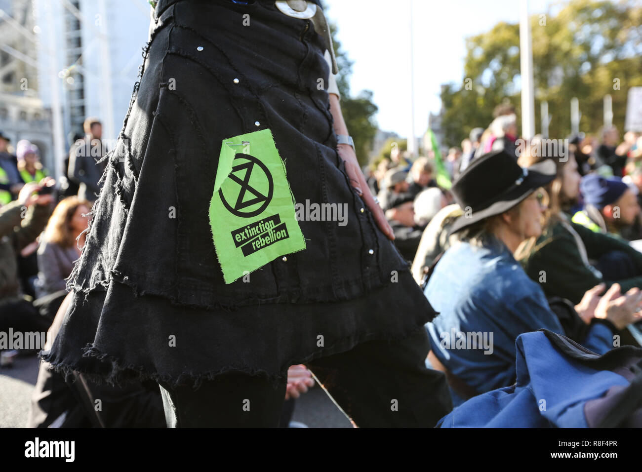 Extinction Rebellion demonstrate against climate change in Parliament ...