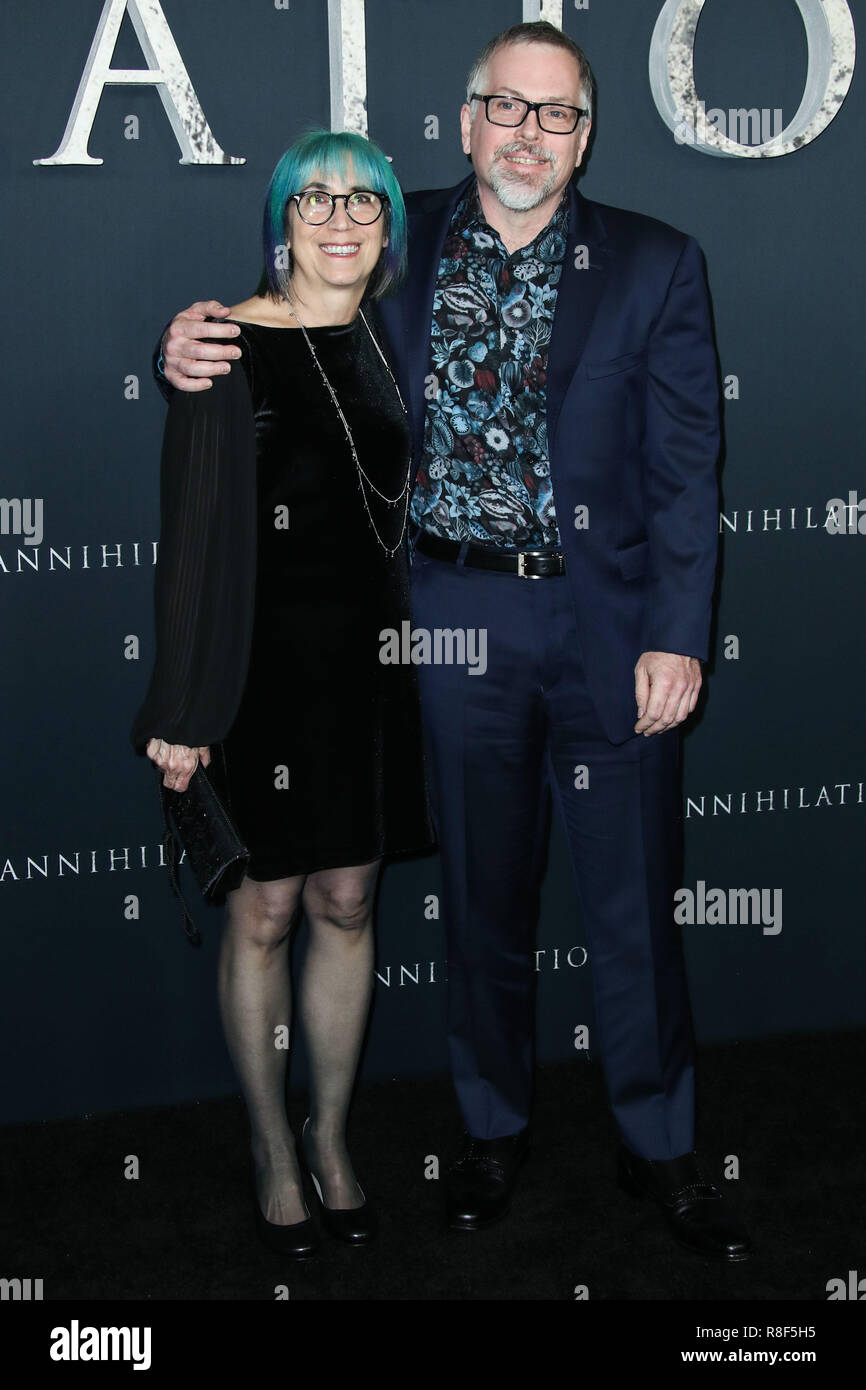 WESTWOOD, LOS ANGELES, CA, USA - FEBRUARY 13: Ann VanderMeer, Jeff ...