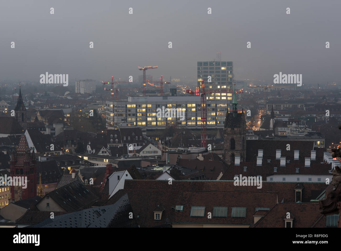 Basel switzerland cityscape Stock Photo - Alamy