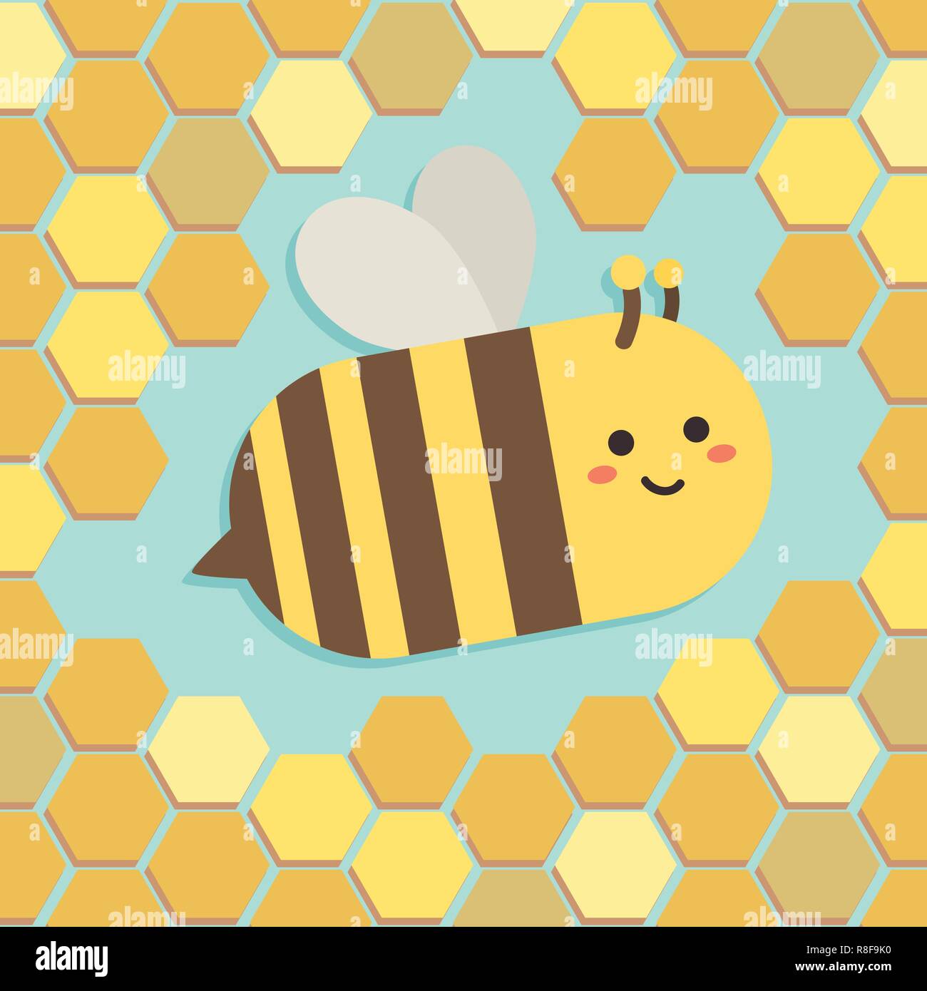 Honeycomb beehive Stock Vector Images - Alamy