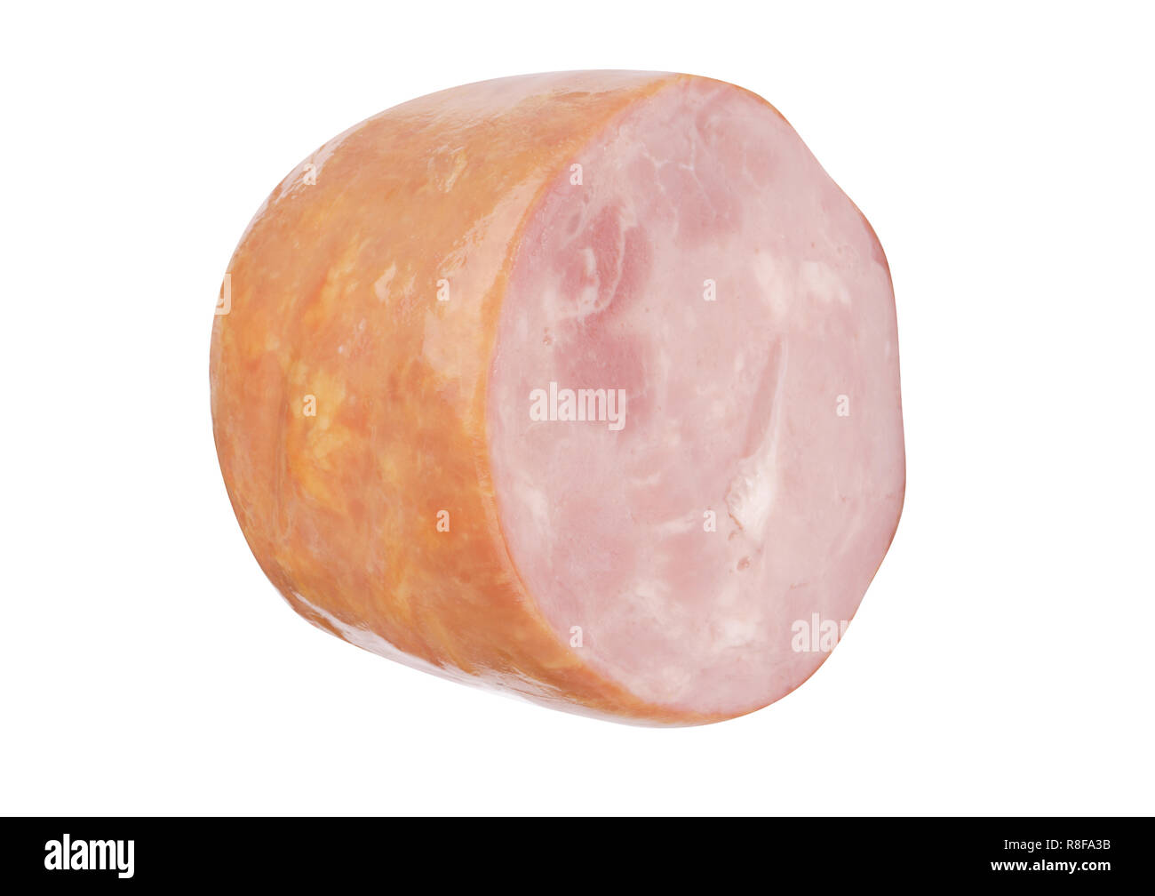Piece of Ham Isolated Stock Photo - Alamy