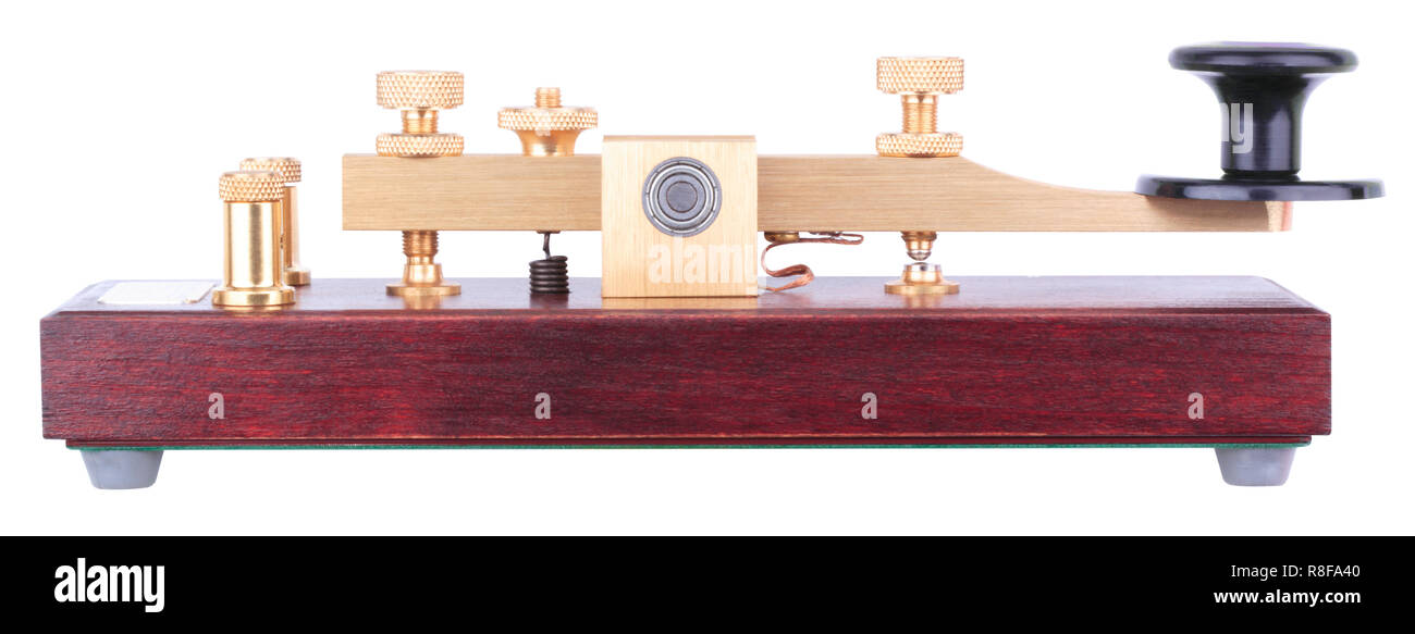 Morse Key Isolated Stock Photo - Alamy