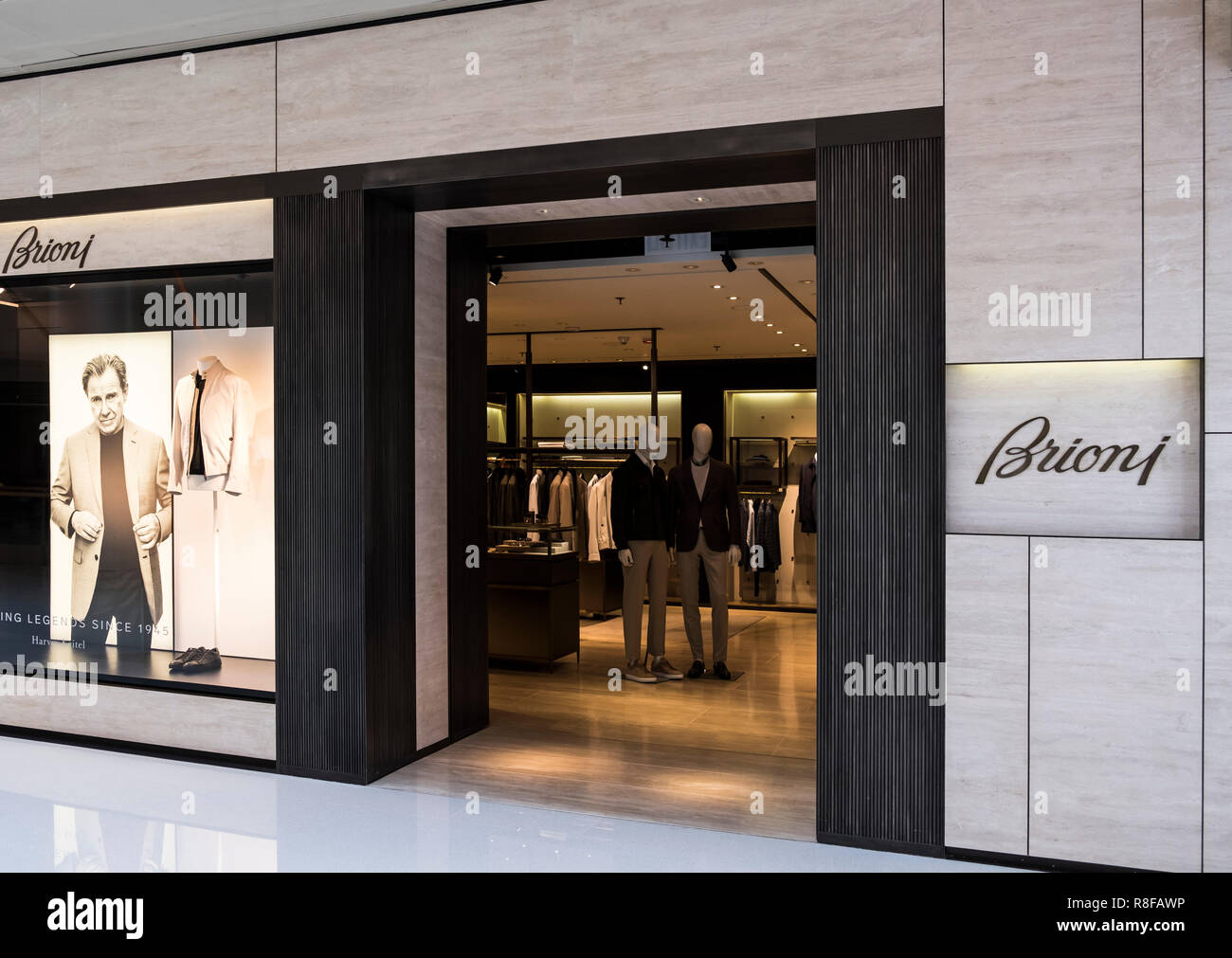 Hong Kong, April 7, 2019: Brioni store in Hong Kong Stock Photo - Alamy