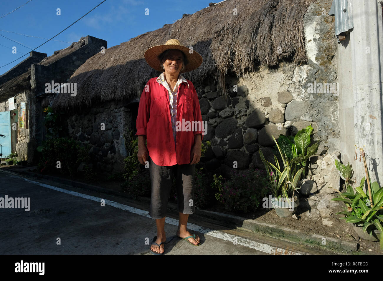 An Ivatan woman in Savidug Barrio located in Sabtang the southernmost ...
