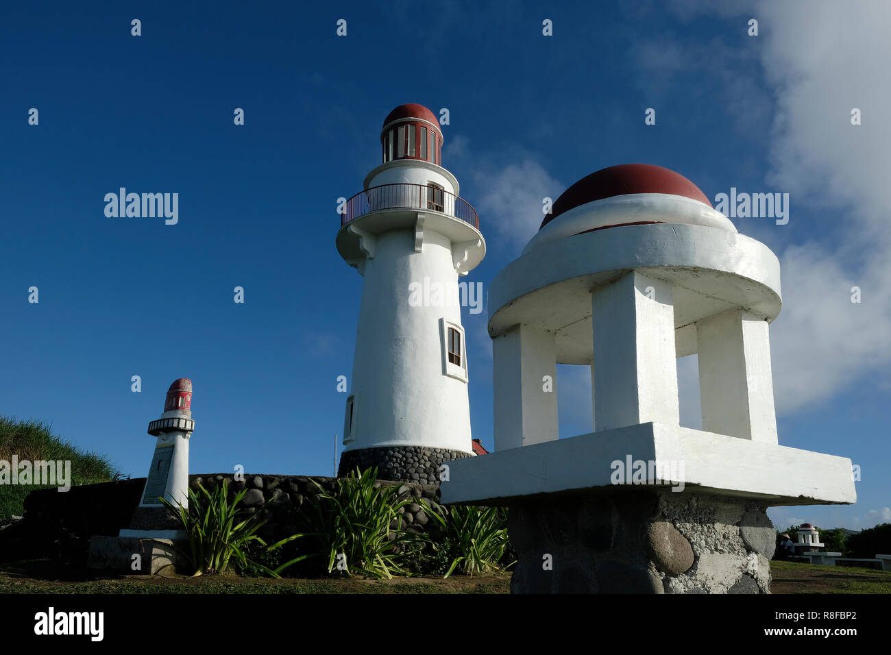 View of Basco lighthouse in Naidi hills in Batan the main island of ...