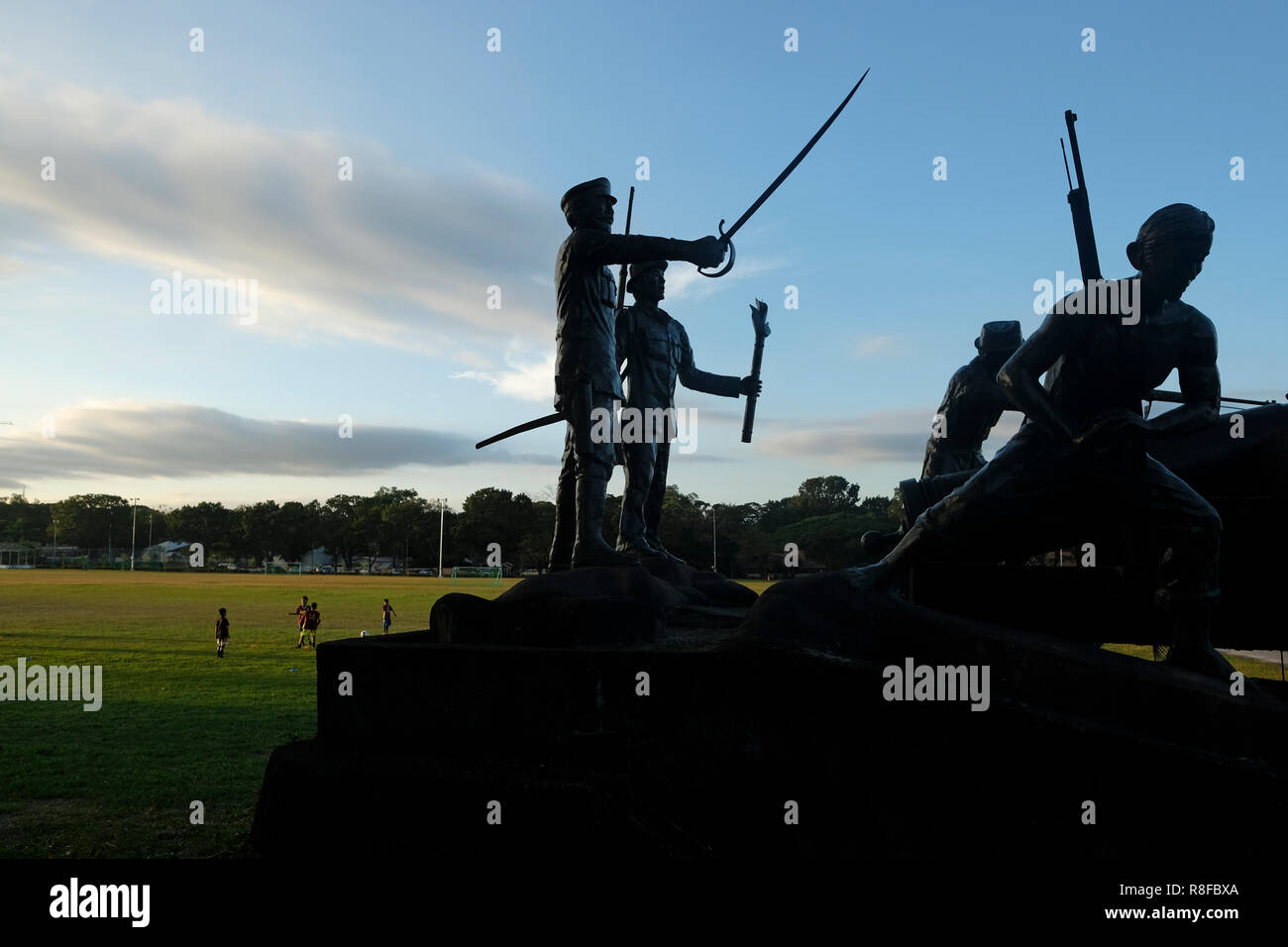 A monument in honor of Filipino soldiers who fought against U.S Colonel ...