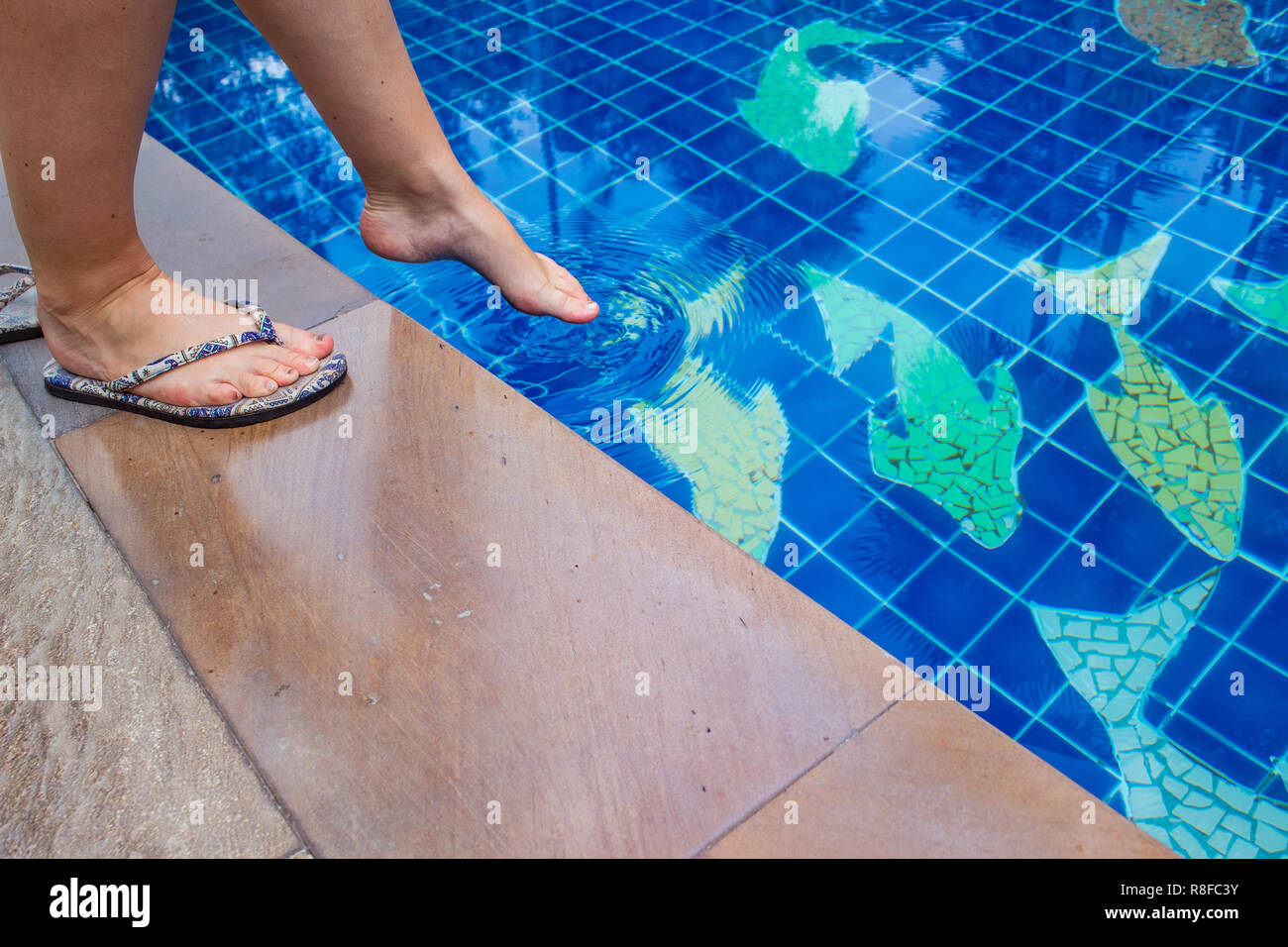 Feet Touching Water High Resolution Stock Photography and Images - Alamy