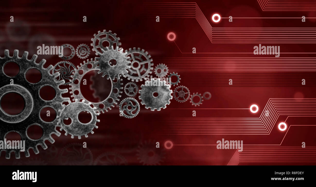 Innovation Computer Data cogs Technology,Training,Business concept ...