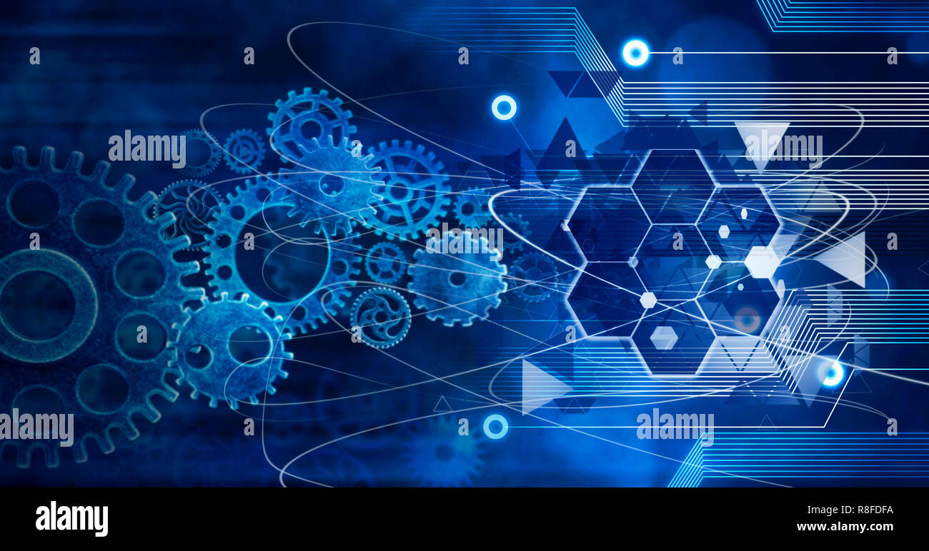 Innovation Computer Data cogs Technology,Training,Business concept ...