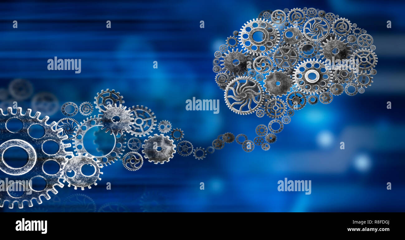 Brain build out of cogs Innovation with ideas and concepts,Training ...