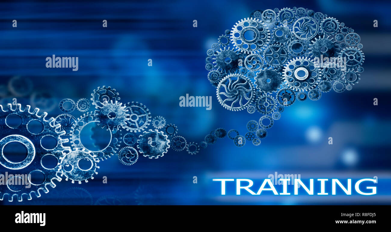 Training concept text, Innovation Computer Data Cogs Technology ...