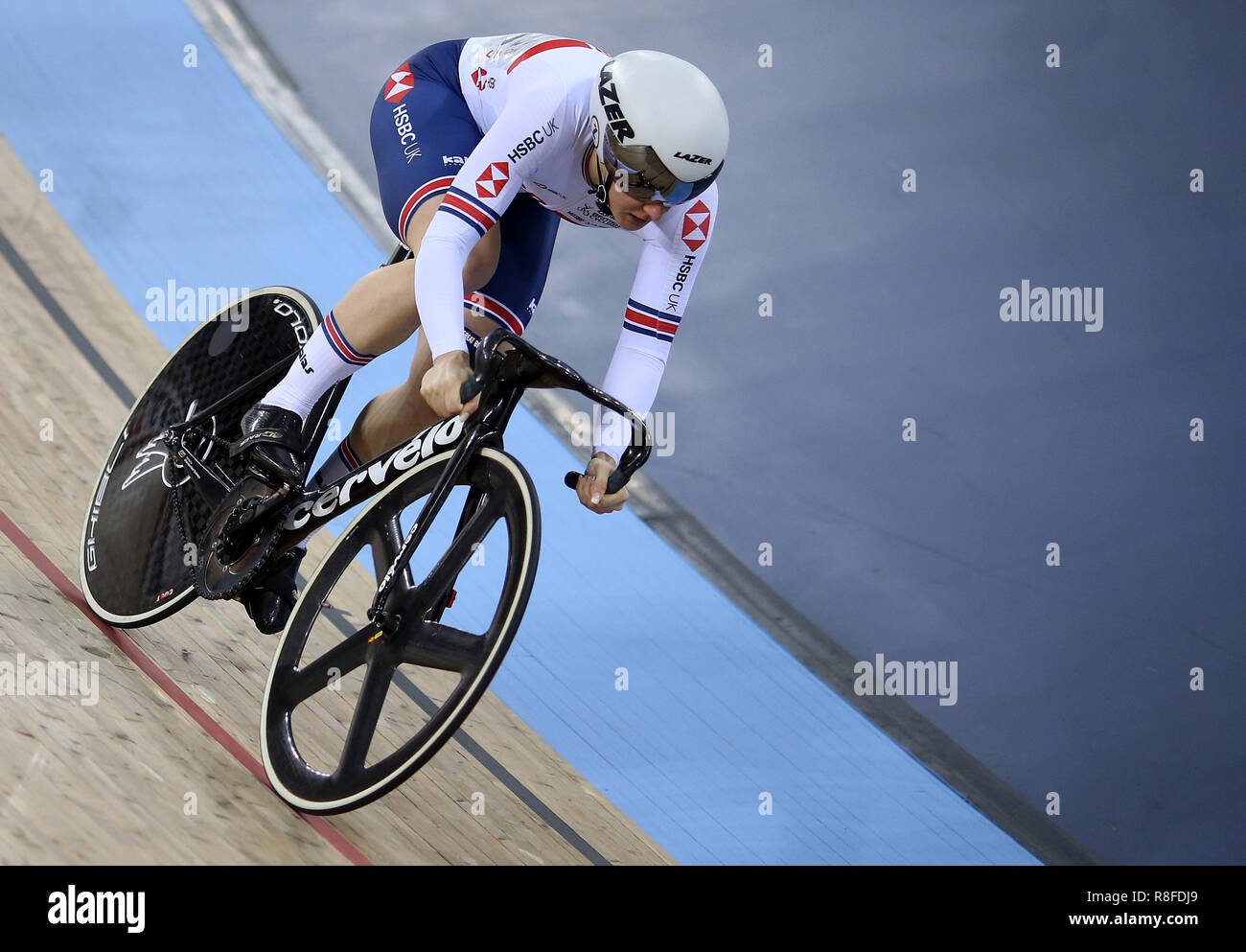 Katy Marchant of Great Britain during the Women's Sprint 1/16 finals ...