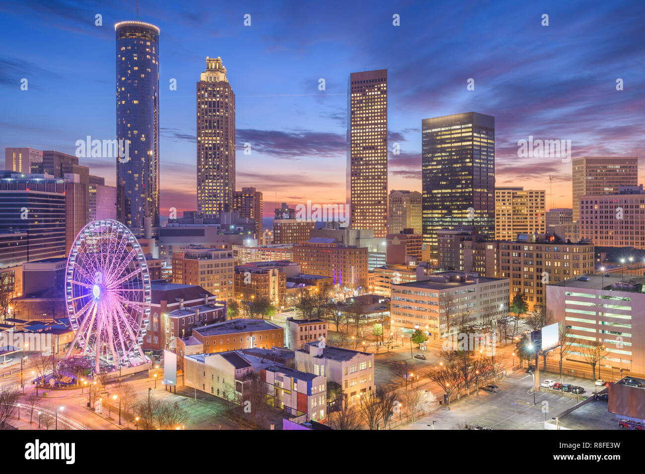 Atlanta, Georgia, USA downtown skyline at dawn Stock Photo - Alamy