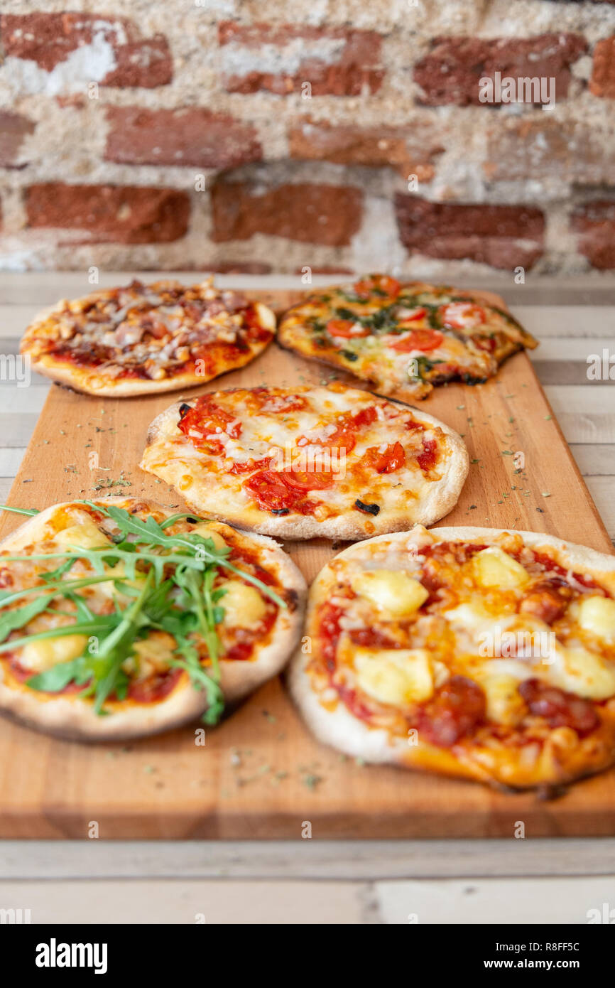 Five cheese pizza hi-res stock photography and images - Alamy