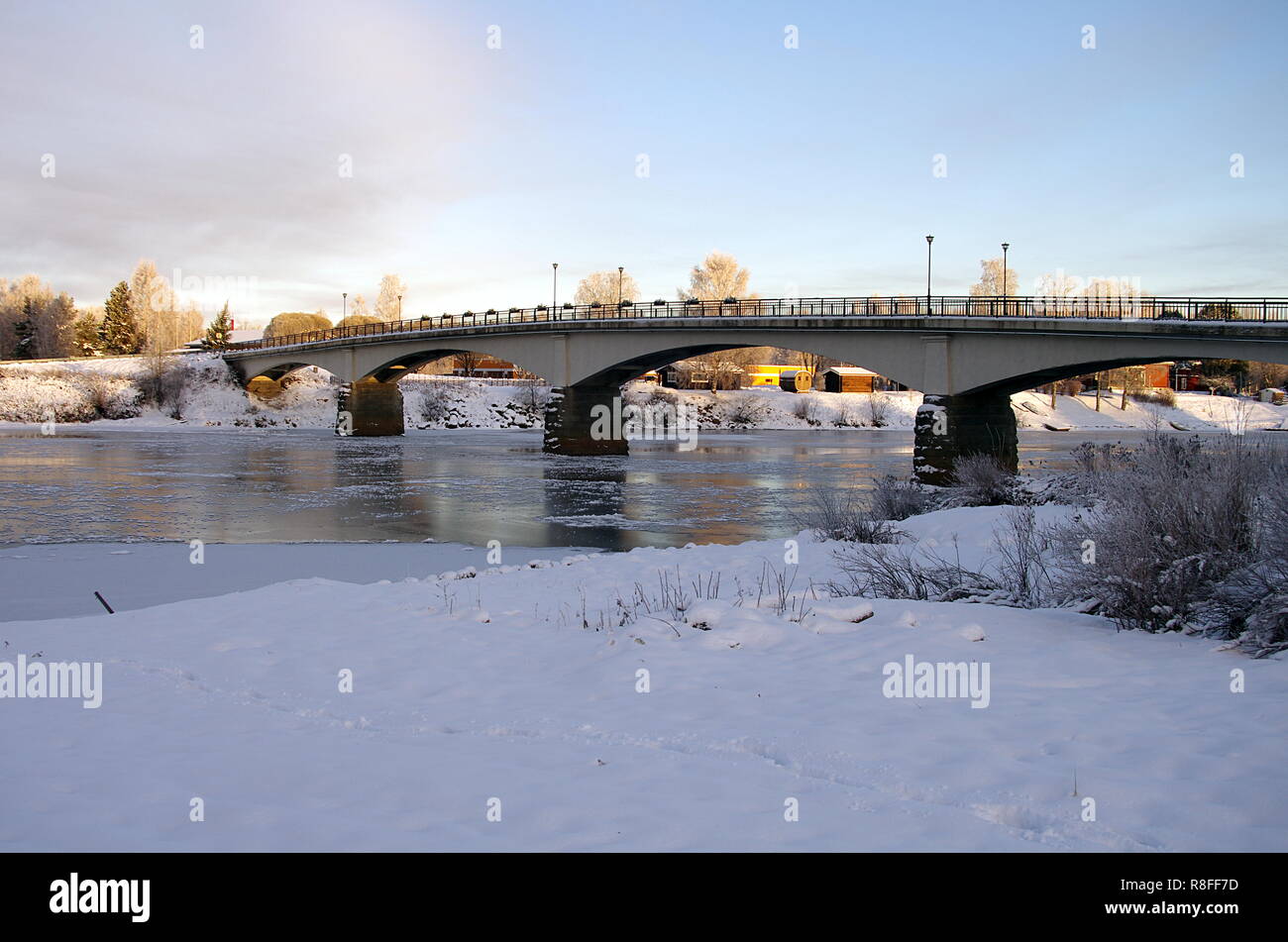 Beautiful scenic idyllic nordic swedish scandinavian rural countryside ...