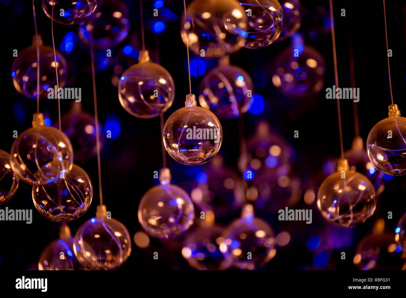 Colorful baubles in lights Stock Photo - Alamy