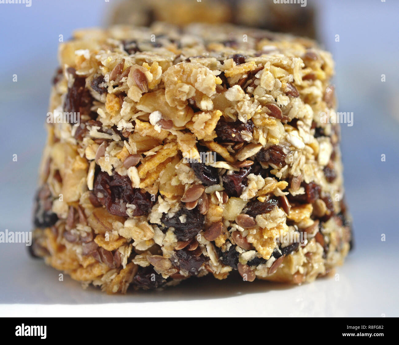 Walnut Raisin Oat Nuggets breakfast snack Stock Photo - Alamy