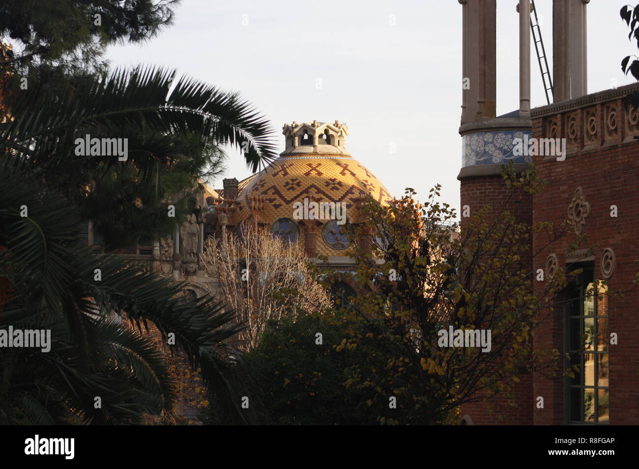 Antoni Gaudí work at Hospital de Sant Pau, Barcelona Stock Photo - Alamy
