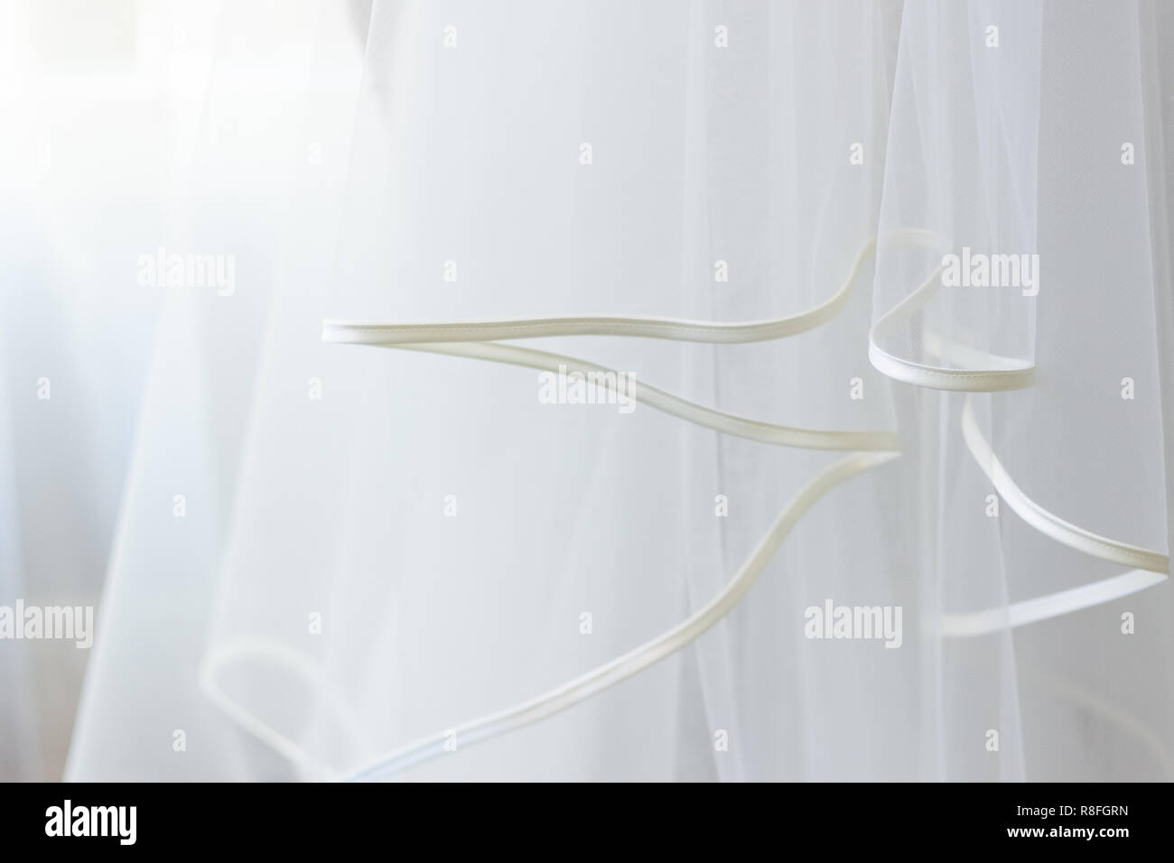 detail of a white veil fabric of a wedding dress Stock Photo - Alamy