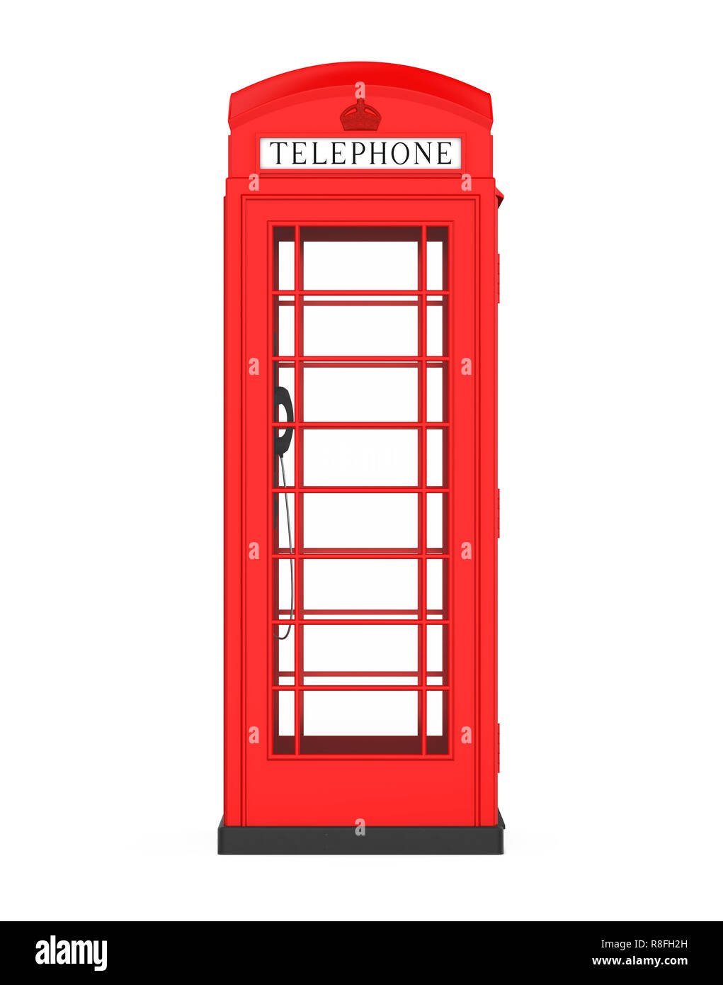 British Red Telephone Booth Isolated Stock Photo - Alamy