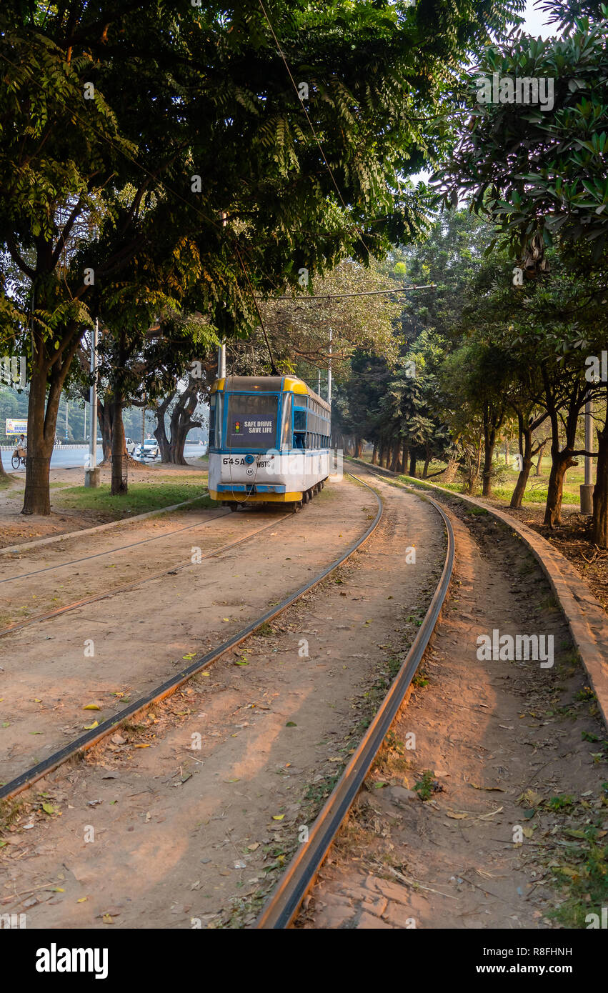 December13,2018.Kolkata,India.Trams in Kolkata is a tram system in the ...