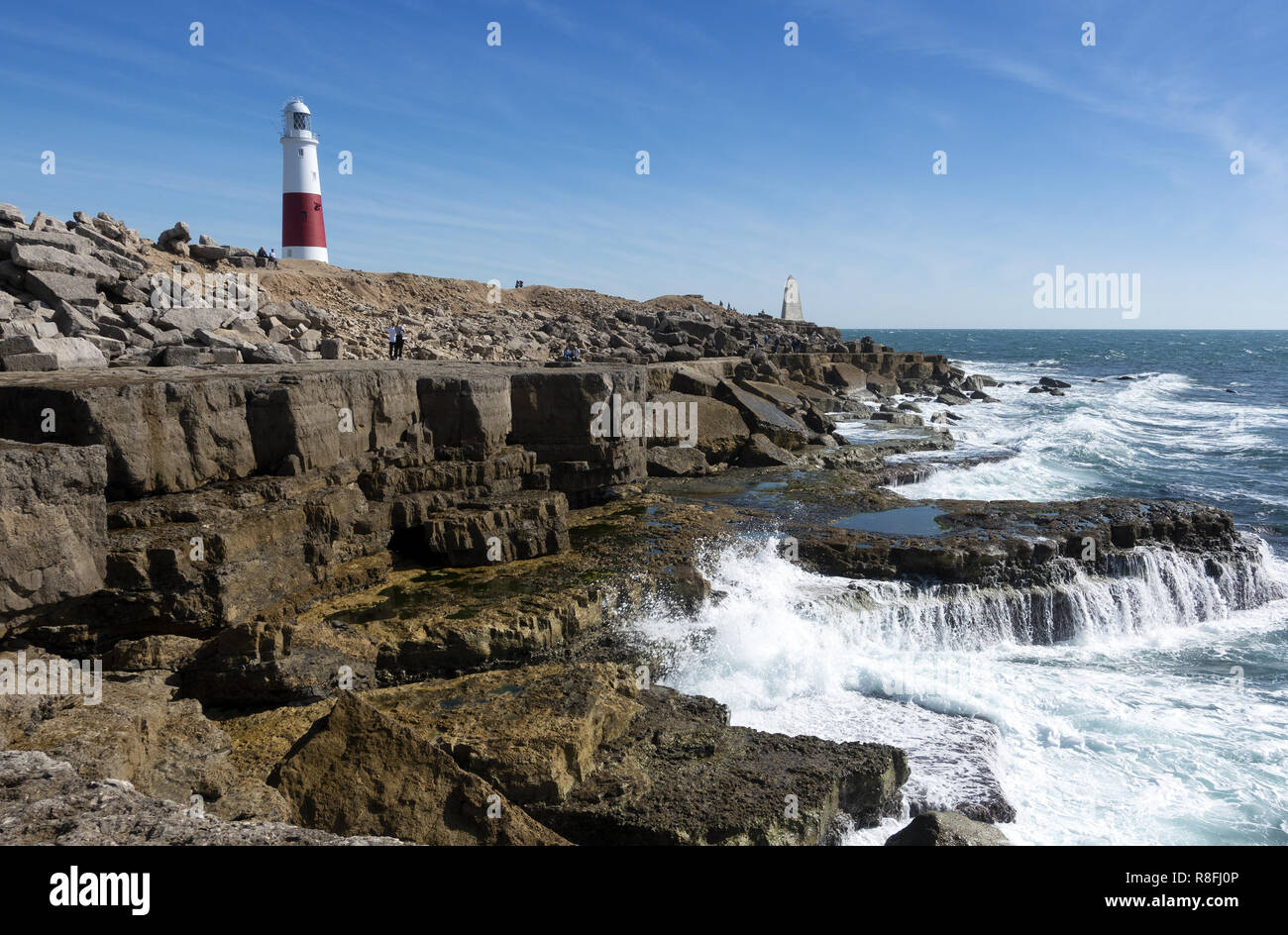 Portland Bill Lighthouse on the Isle of Portland, Weymouth, Dorset ...