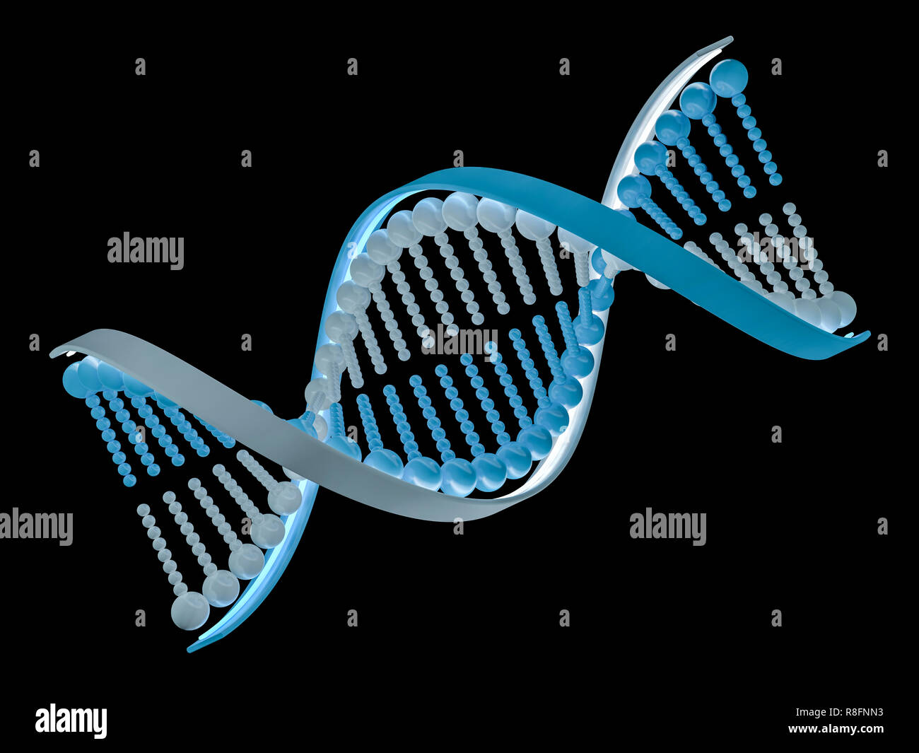 Molecular Biology, Genetics and Medical Concept. 3D rendering Stock ...