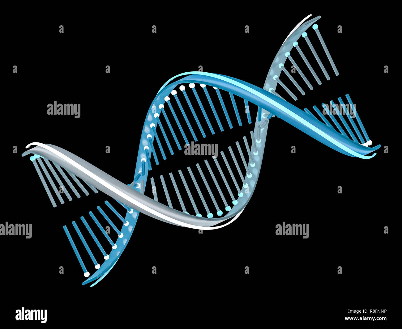 Molecular Biology, Genetics and Medical Concept. 3D rendering Stock ...