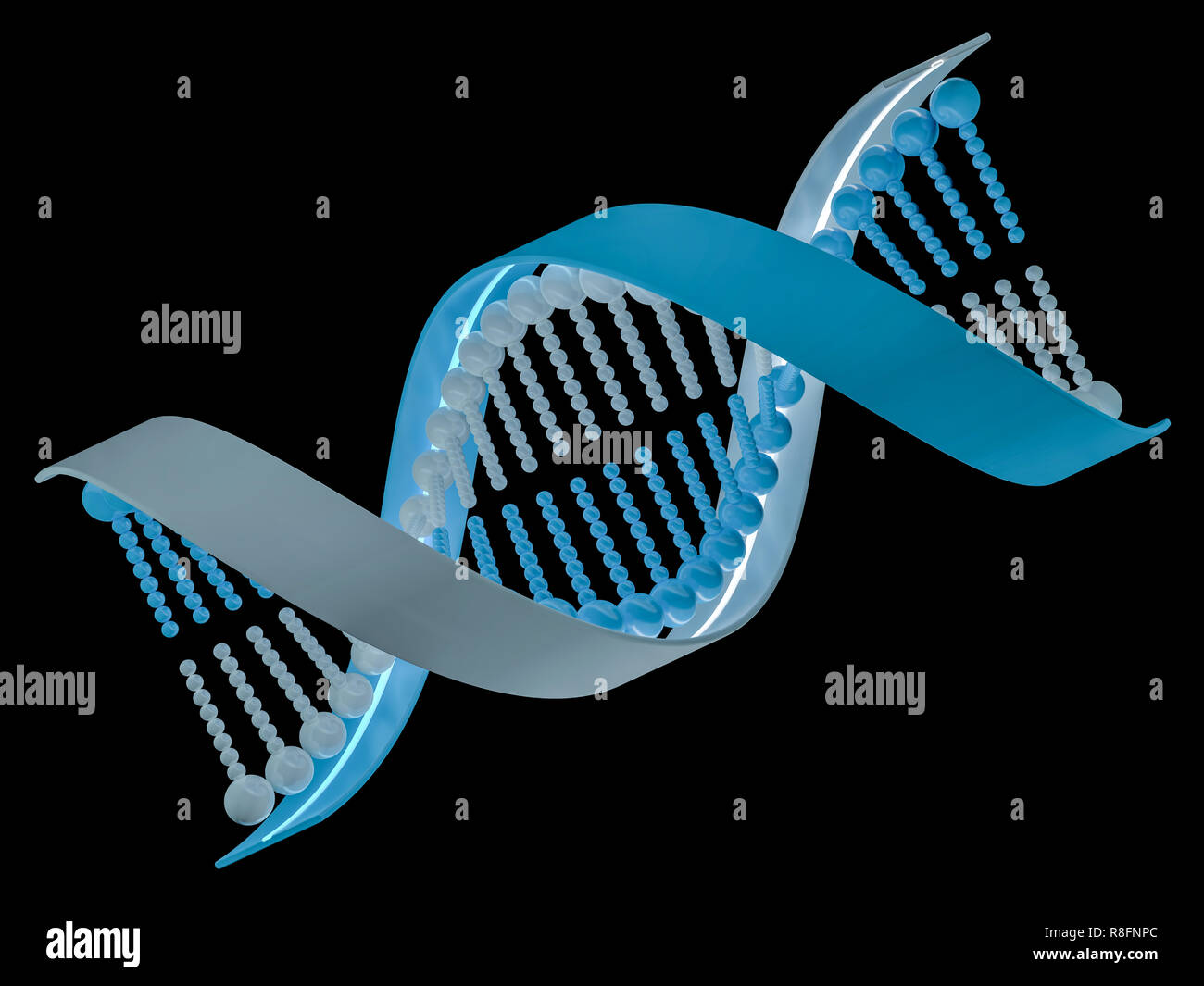 Molecular Biology, Genetics and Medical Concept. 3D rendering Stock ...