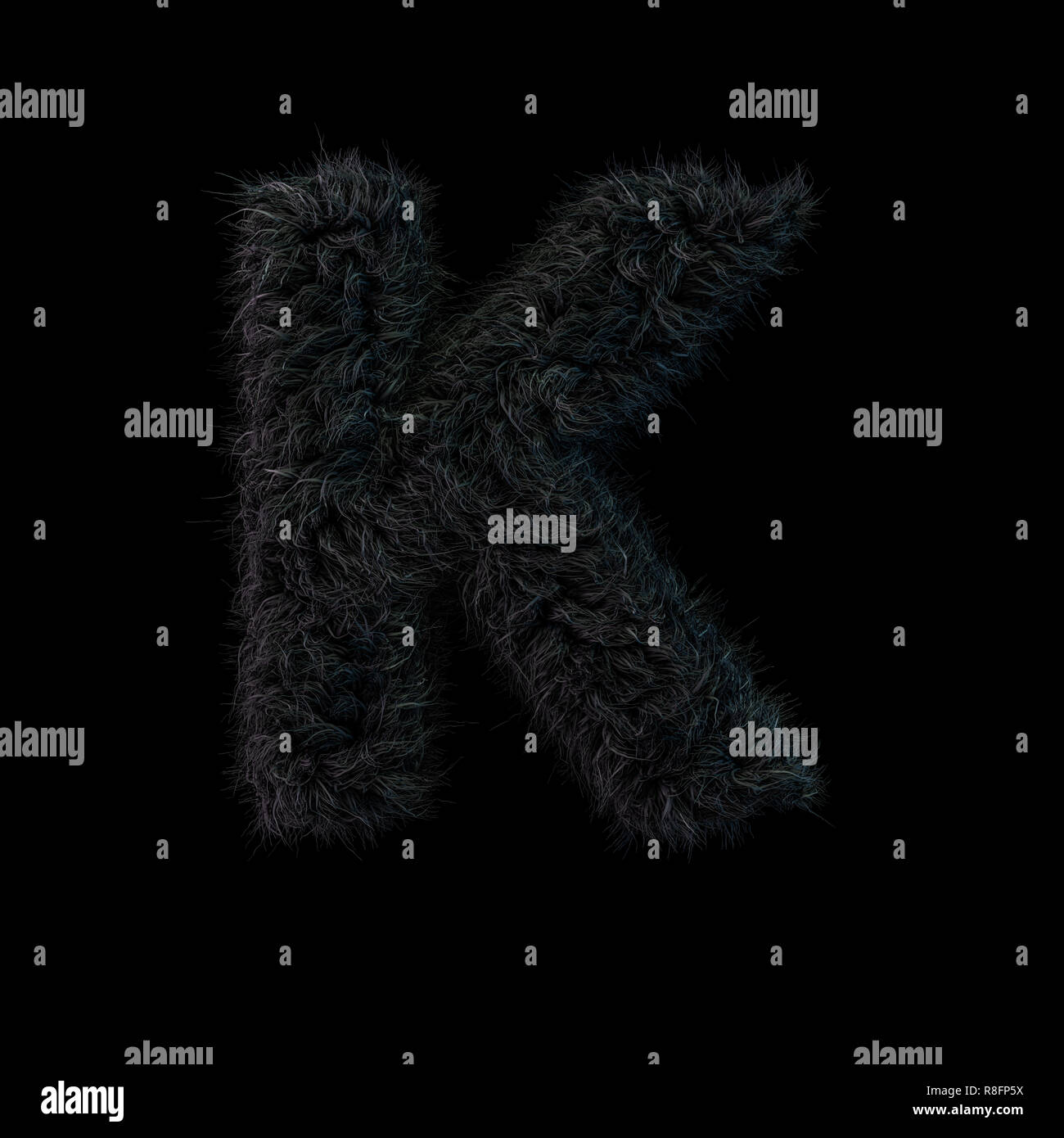 Abstract hairy letter sign fluffy hi-res stock photography and images ...