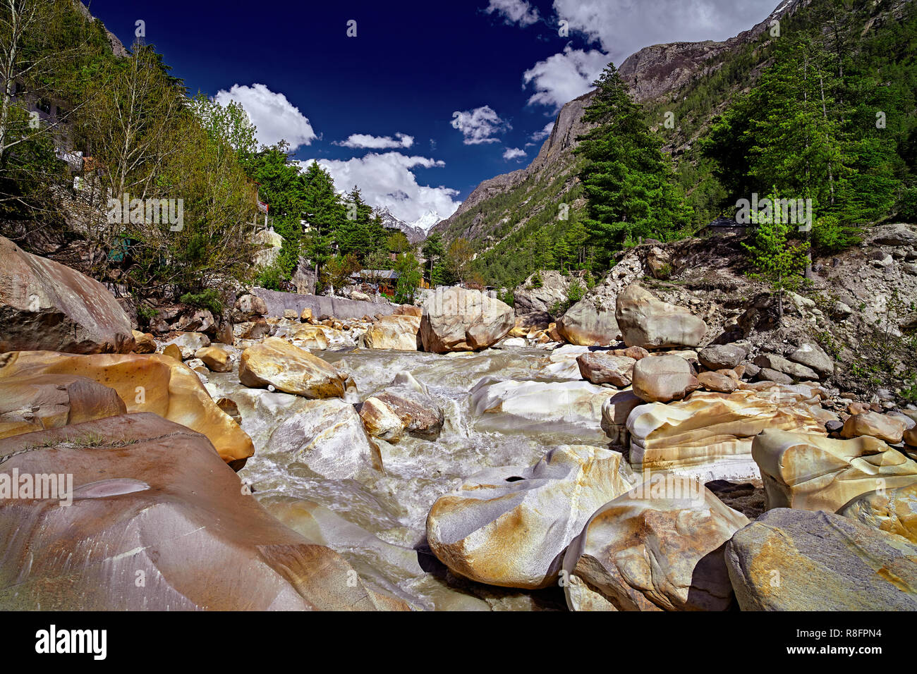 River ganges shore in himalaya hi-res stock photography and images - Alamy