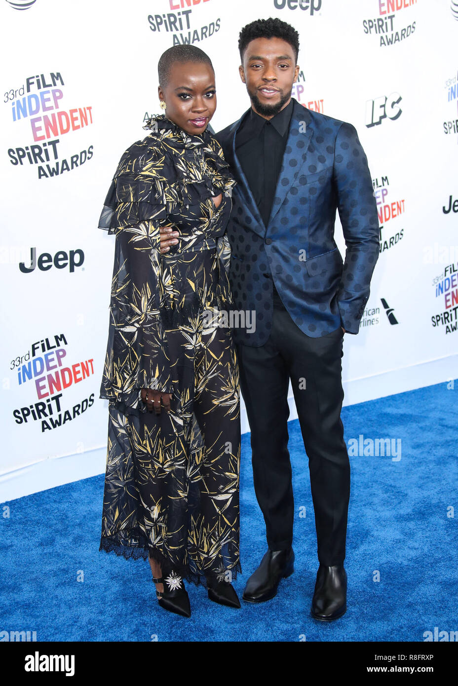 SANTA MONICA, LOS ANGELES, CA, USA - MARCH 03: Danai Gurira, Chadwick ...
