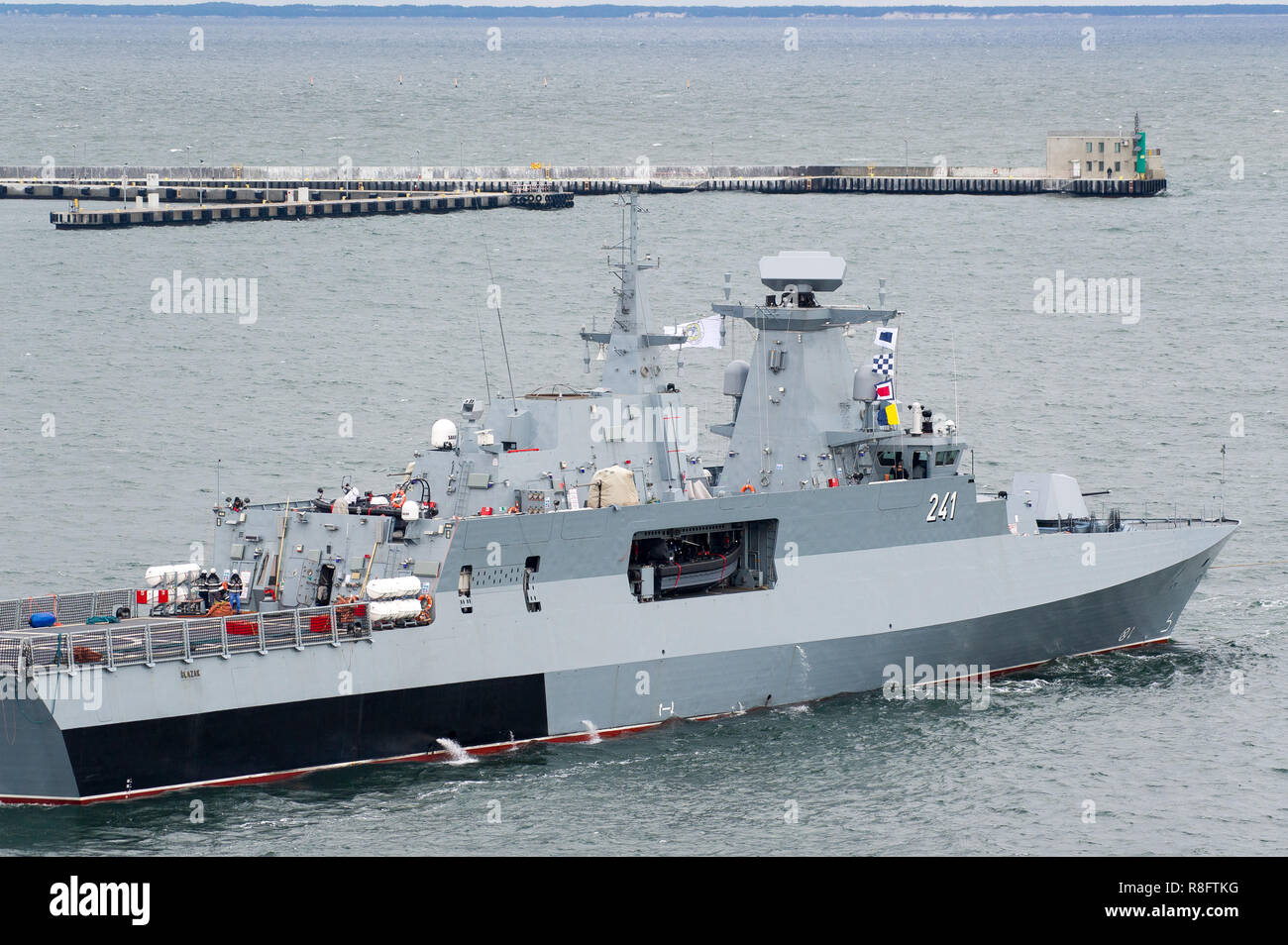 Polish Gawron-class corvette converted into Offshore Patrol Vessel ORP ...