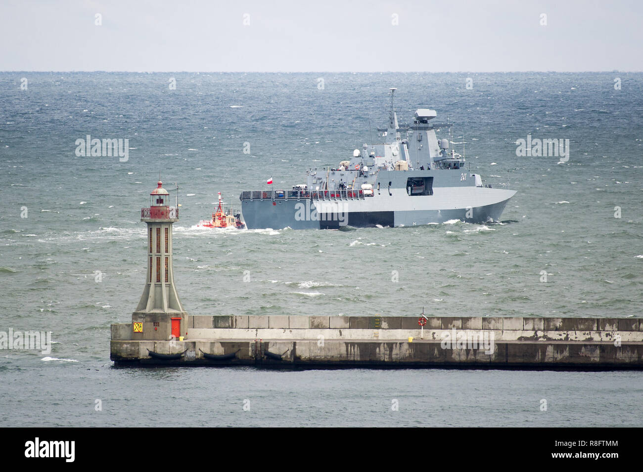Polish Gawron-class corvette converted into Offshore Patrol Vessel ORP ...